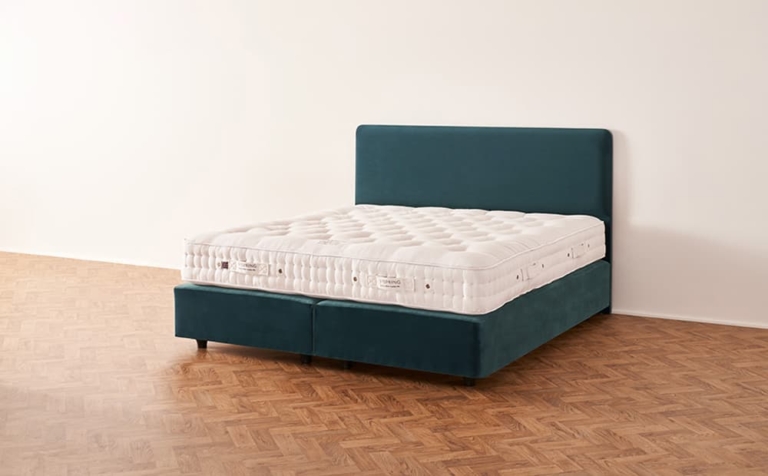 Vispring Baronet Superb Divan Set with Plymouth Divan Base - Ready for Bed